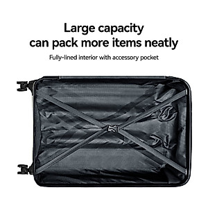 Strenforce Luggage Sets 3-Peice (20/24/28-Inch) Durable Wheels and TSA Lock Travel Suitcase Set, silver