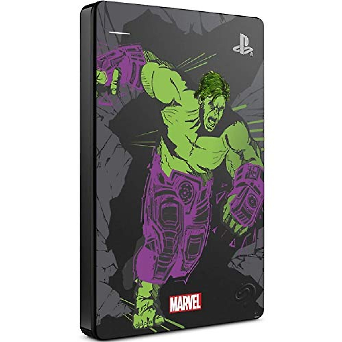 Seagate Game Drive for PS4 Marvel's Avengers LE - Hulk 2TB External Hard Drive - USB 3.0, Metallic Gray, Officially Licensed Compatibility with PS4 (STGD2000105)