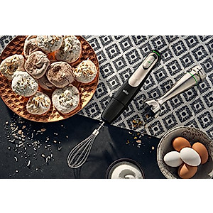 Braun Multiquick 5-in-1 Immersion Hand, Powerful 700W Stainless Steel Stick Blender, Variable Speed + 6-Cup Food Processor, Ice Crusher, Whisk, Beaker, Masher, 2.7 x 2.7 x 16.1 inches, Black