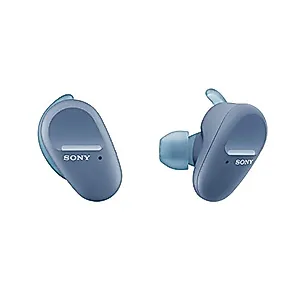Sony WF-SP800N Truly Wireless Sports In-Ear Noise Canceling Headphones with Mic for Phone Call and Alexa Voice Control, Blue