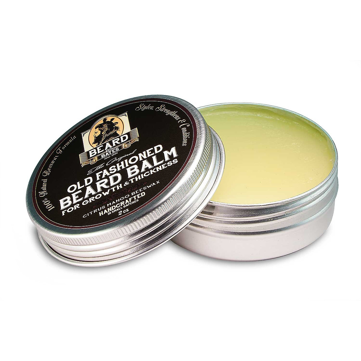 Beard and Bates | The Original Old Fashioned Beard Balm for Growth & Thickness | 19th Century Beeswax Formula, Premium Oils, Boutique, Natural Grooming Conditioner