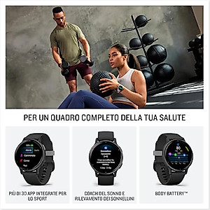 Garmin vívoactive 5, Health and Fitness GPS Smartwatch, AMOLED Display, Up to 11 Days of Battery, Black