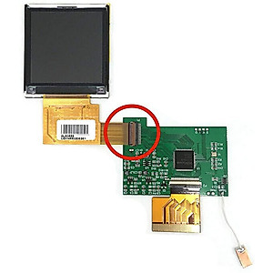 Rowzzi LCD Screen for Game Boy Color Console, Replacement Backlight Highlight LCD Screen Adapter Plate Kit