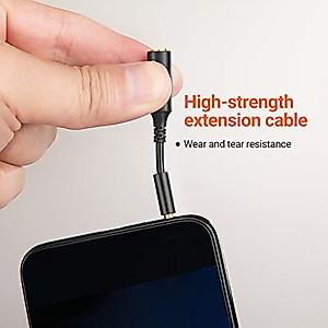 WILLIZTER 3 Pack 3.5mm Headphone Extension Cable TRRS AUX 4 Pole Extender Stereo Adapter Convertor Laptop Headset Phone 3.88 inch