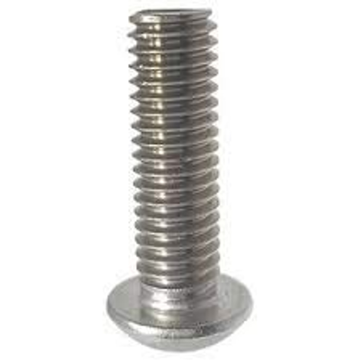 1/4"-28 x 1-3/4" Button Head Socket Cap Screw, Allen Socket Drive, 18-8 Stainless Steel, Full Thread - Quantity 25 - by Fastener Depot, LLC