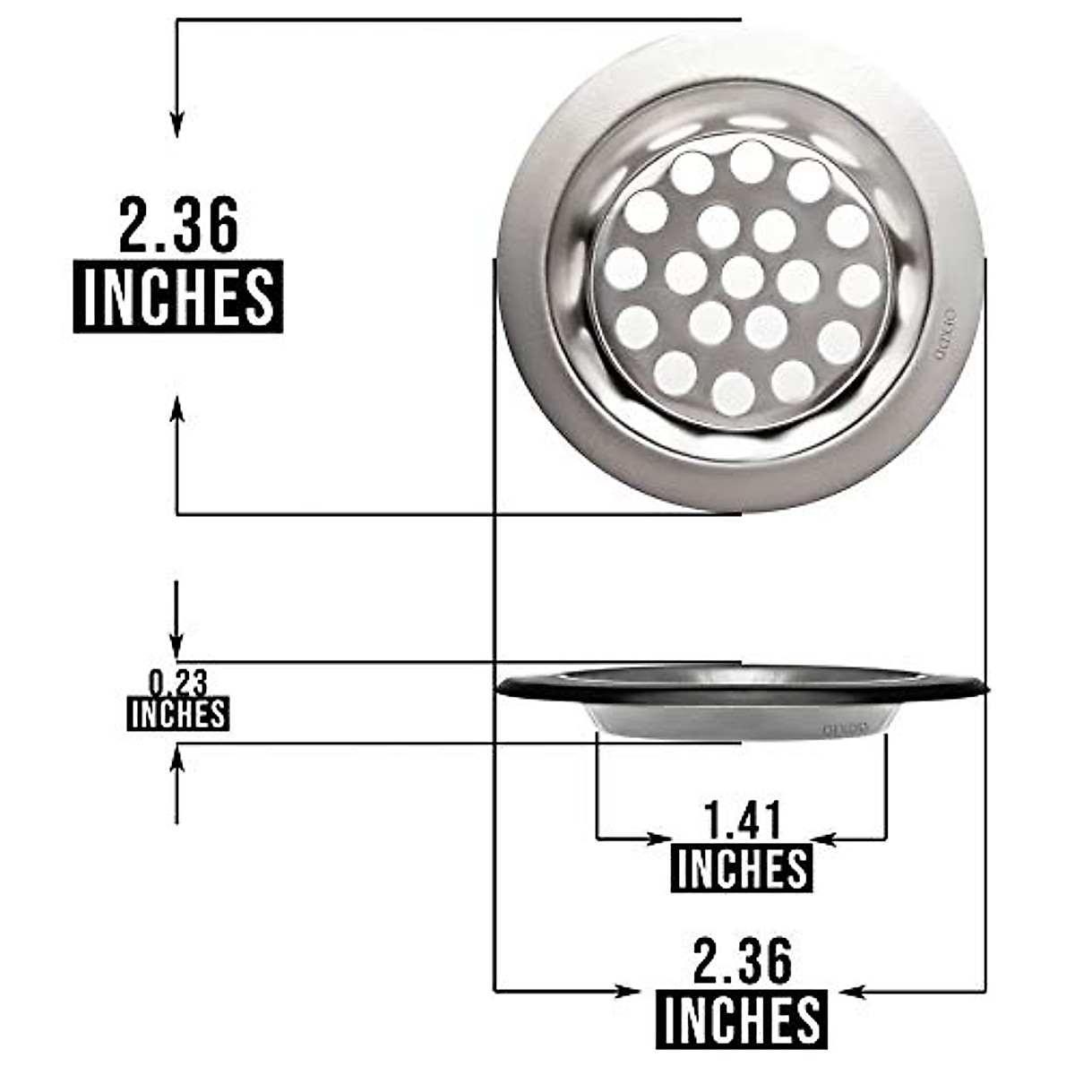 Dog Hair Catcher, Sink Strainer, Drain Protector 2.5", Hair Catcher Drain Small Drain Cover (Pack of 3)