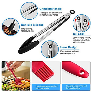 Grill Mat Set of 8-100% Non-Stick BBQ Grill Mats,Best BBQ Grill Mat-PTFE Teflon Baking sheets-Reusable and Dishwasher safe - Easy Clean & Easy Use on Gas,Charcoal,Electric Grill (8PCS 40X33)