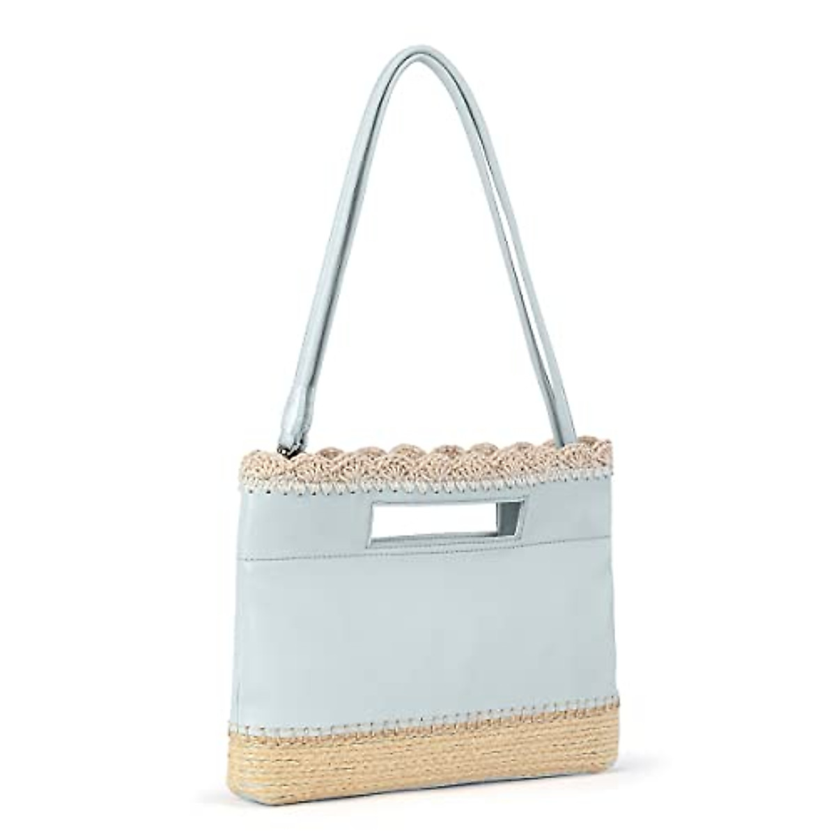 The Sak Womens Linden Leather Crossbody, Chambray Espadrille, One Size US