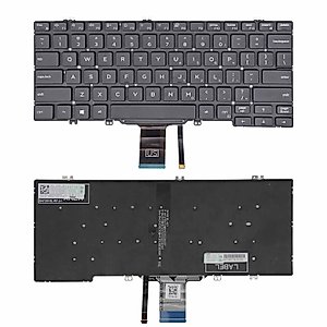 TLBTEK Backlight Keyboard Replacement Compatible with Dell Latitude 5280 5288 5289 5290 7280 7290 7380 7389 7390 E5280 E5288 E5289 E5290 E7280 E7290 E7380 E7389 E7390 Series Laptop