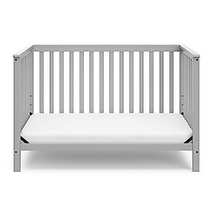 Storkcraft Hillcrest 4-in-1 Convertible Crib (Black) - Converts to Daybed, Toddler Bed, and Full-Size Bed, Fits Standard Full-Size Crib Mattress, Adjustable Mattress Support Base
