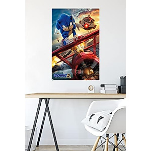 Trends International Sonic the Hedgehog 2 - Key Art Wall Poster, 22.375" x 34", Unframed Version