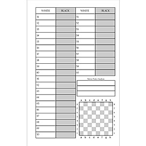 WE Games Chess Scorebook & Chess Notation Book - Green Hardcover Chess Books with 100 Pages, Ideal Chess Score Sheets for Clubs & Tournaments