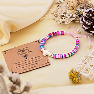 TOLOWOBK Easter Basket Stuffers for Toddler Teens Girls Egg Fillers Cross Bracelet Christian Easter Basket Essentials Gifts for Kids Jesus WWJD Bracelets Religious Catholic Gifts for Teen Girls Boys