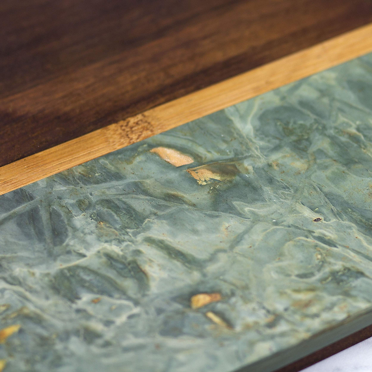 Totally Bamboo Rock & Branch Series Slate and Acacia Serving Paddle