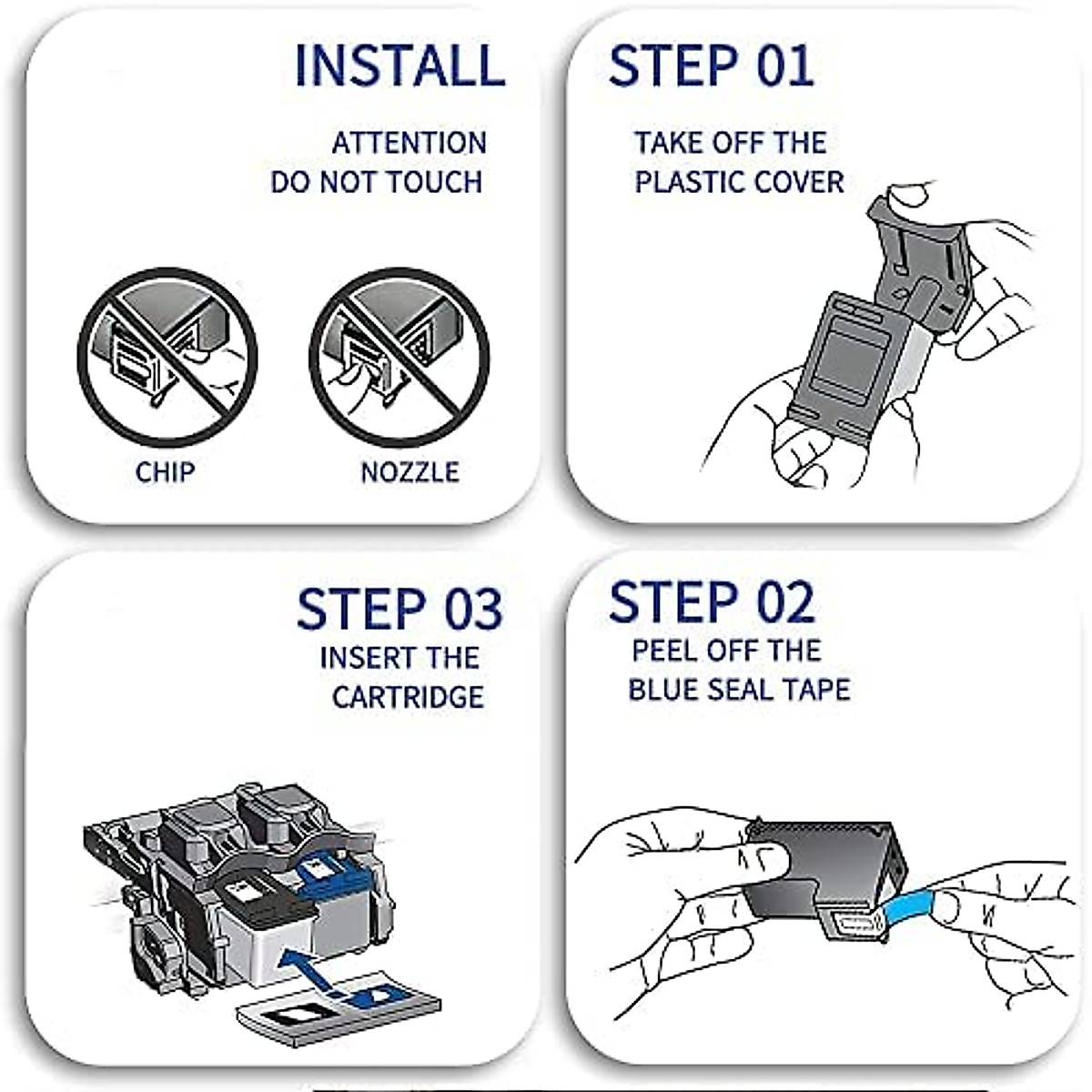 245XL246XL Ink Cartridge Replacement for Canon Ink Cartridge 245 and 246 PG-245 244 PG-243 Compatible with Canon Printer MG2525 MG2420 MG2920 MG3020 mx490 MX492 TR4520 TS3120 TS202 (1Black1Color)