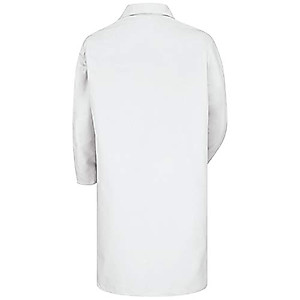 Red Kap Mens Rk With Pockets Medical Lab Coat, White, Large US