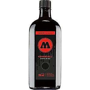 MOLOTOW Cocktail CoversAll Permanent Ink Refill, Refill 760.000 (Sold Separately), 250ml Bottle, Signal Black, 1 Each (691.760)