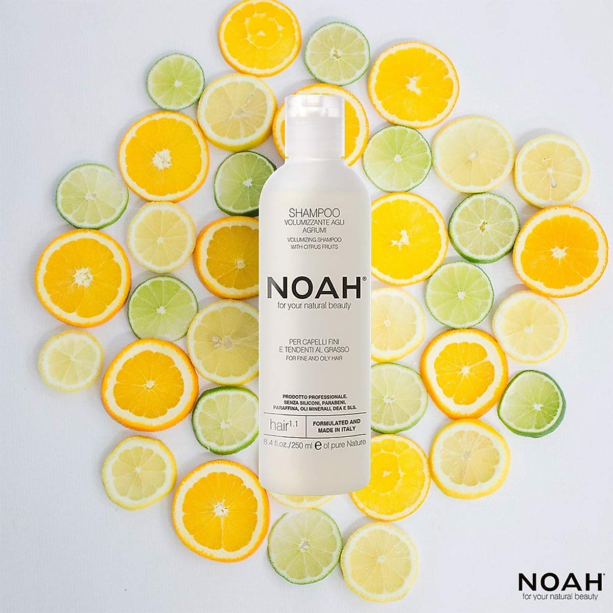 Noah Hair 1.1 Volumizing Shampoo - Organic Shampoo – Best Volumizing Shampoo - With Essential Oils and Hydrolysed Wheat Protein – Hair Products for Natural Beauty - 8.5 fl.oz (250 ml)