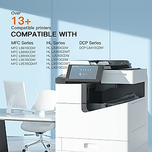 E-Z Ink (TM) Compatible Toner Cartridge Replacement for Brother TN-433 TN433 TN433bk TN431 Compatible with HL-L8260CDW HL-L8360CDW MFC-L8610CDW MFC-L8900CDW (Cyan, Magenta, Yellow, 3 Pack)