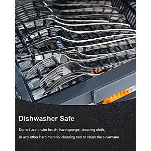 20-Piece Silverware Set for 4, JBGOYON Stainless Steel Flatware Set with Steak Knives, Mirror Polished Tableware Cutlery Set, Utensil Sets for Kitchen Include Knives Spoons Forks