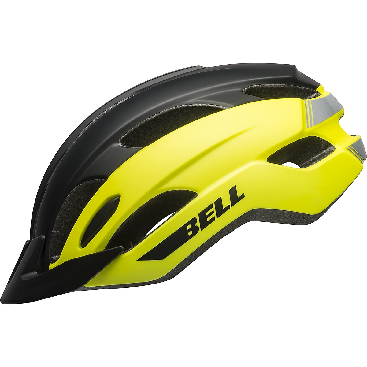 Bell Trace Adult Recreational Bike Helmet - Matte Hi-Viz/Black (2021), Universal Adult (53-60 cm)