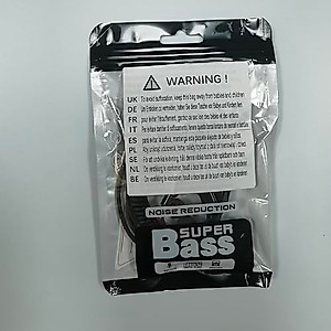 LINHUIPAD k8 Single Side Earphone in-Ear Stereo to Mono Earbud Headphones,3.5mm Plug Metal Noise Isolating Earplugs with mic,Spring Coil Reinforced Cord