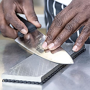 Trend Essential Diamond Sharpening Kit with 300/1000 Grit Bench Stone, Lapping Fluid, Leather Strop, Honing Paste, Cleaning Block & Sharpening Solutions Guide, DWS/KIT/H