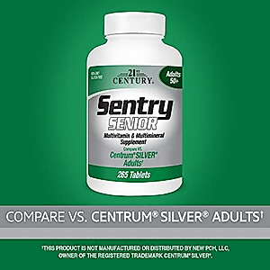 21st Century Sentry Senior Tablets, 265 Count