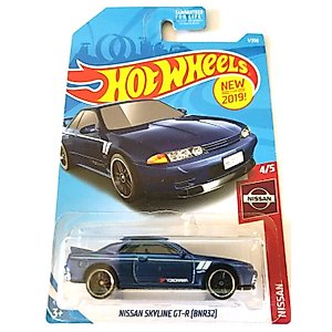 Hot Wheels 2019 Nissan Series Nissan Skyline GT-R (BNR32) 1/250, Blue