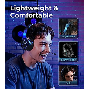HECATE by Edifier G30 II Wired Gaming Headset, 7.1 Virtual Surround Sound Gaming Headphones with Detachable Noise Cancelling Microphone for PC/MAC/PS4/PS5, RGB Lighting