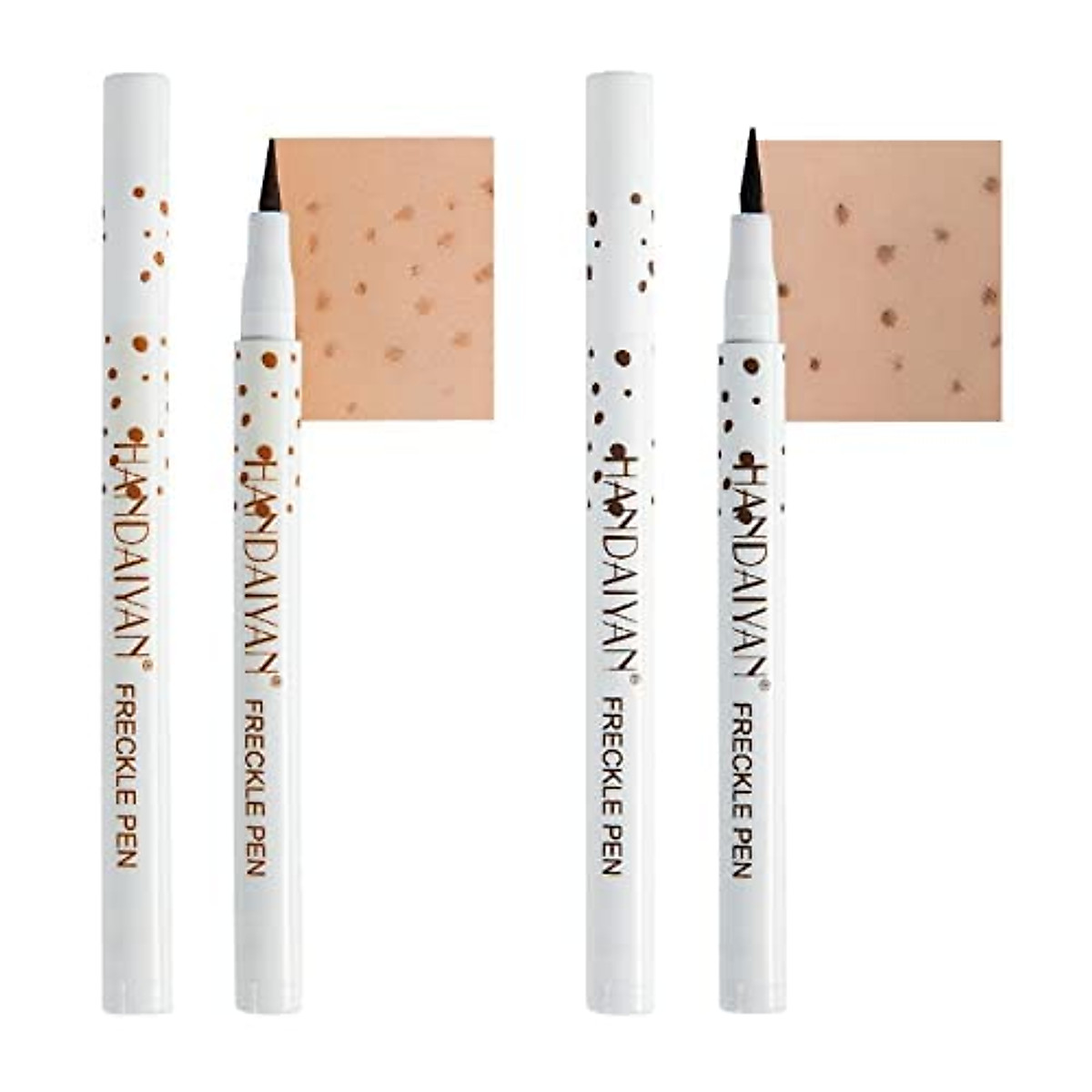 Freckle Pen,2 Colors Natural Lifelike Fake Freckles Makeup Pen,Magic Freckle Color Makeup Tool(Dark Brown+Light Brown)