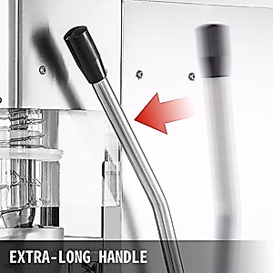 VEVOR 110V Frozen Yogurt Blending Machine 750W, Yogurt Milkshake Ice Cream Mixing Machine 304 Stainless Steel Construction, Professional Commercial Kitchen Equipment