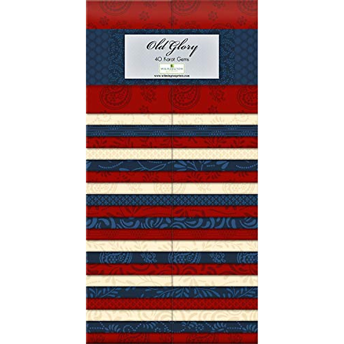 Wilmington Prints Old Glory-40 Karat Gems, White