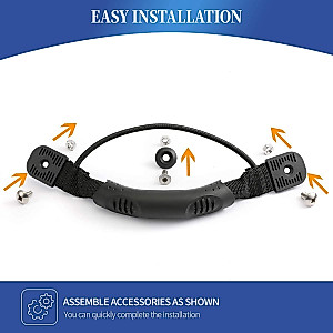 Anndason 2 Pcs Kayak Deck Fishing Boat Rod Holders and Cap Cover,and 2 Pcs Kayak Canoe Boat Side Mount Carry Handles and Hardwares