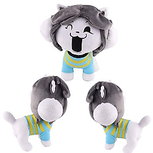 Temmie Plush Stuffed Doll Cute New Creative Gifts Plush Stuffed Toy Doll Hug Game Role Playing Cushion Pillow,Gifts for Boys and Girls