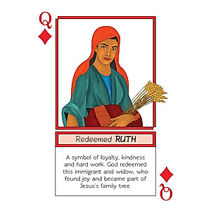 Kulture Games Playing Cards: Bible Legends - Diverse Bible Characters, Stories & Encouraging Bible Verses - Trivia Card Game - Christian Cards for Family Game Night - Christian Gifts