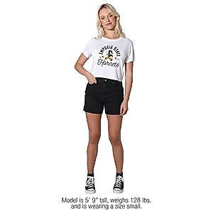 Emporia State University Hornets Women's Crop Top T-Shirt, White, Small