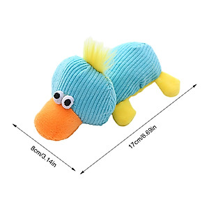 BELJE Plush Squeaky Dog Doll, Stuffed Dog Chew Toy, Durable Squeaker Pet Toy, Long Lasting Teething Puppy Toy, Bite Resistant Interactive Dog Toy, Reliable Soft Plush Dog Toy for Dog Pig Cats