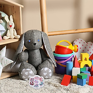 HOMSFOU 600pcs Googly Wiggle Eyes, Self-Adhesive Wobbly Eyes with Multi Colors and Sizes for DIY Craft