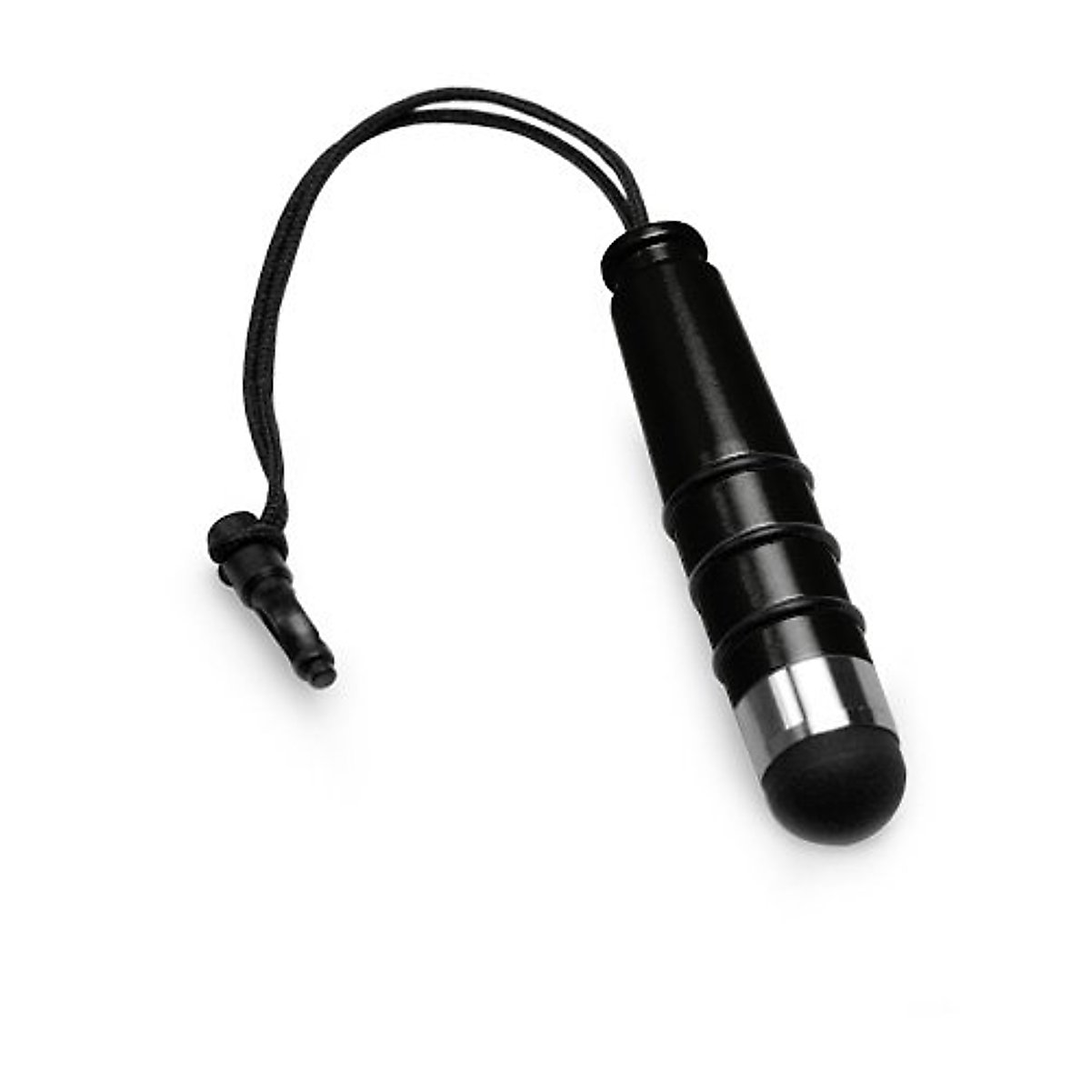 BoxWave Stylus Pen Compatible with Lockly Secure Plus - Mini Capacitive Stylus, Small Rubber Tip Capacitive Stylus Pen for Lockly Secure Plus - Jet Black