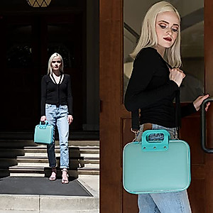 ROXIE Leather Laptop Shoulder Messenger Bag Briefcase Sleeve for ASUS ZenBook 13 Chromebook Flip 14, VivoBook S14, ROG Zephyrus G14