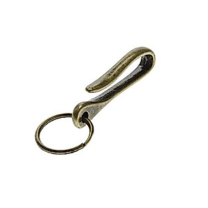 Lucky Line Key Holder Utilicarry Fish Hook Key Carrier, Antique Brass, 1 Perf Pack (U14201)