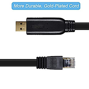 USB Console Cable, BENFEI 6 ft USB to RJ45 Cable Essential Accesory Compatible with Cisco, NETGEAR, Ubiquity, LINKSYS, TP-Link Routers/Switches for Laptops in Windows, Mac, Linux - FTDI Chip