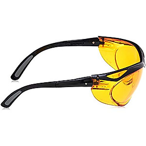 Amazon Basics Blue Light Blocking Safety Glasses Eye Protection, Anti-Fog, Orange Lens - 3-Pack