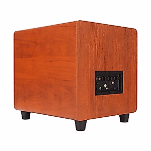 Luqeeg Subwoofer Speaker, 100‑240V Heat Dissipation 10 Inch Powered Subwoofer Easy Operation 300W Synthetic Fiber Wood for Indoor (US Plug), LUQEEG3GW6ZE2SHO-13