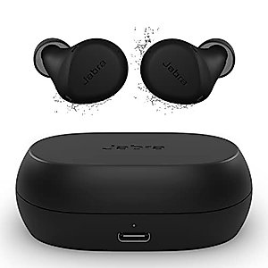Jabra Elite 7 Active in-Ear Bluetooth Earbuds - True Wireless Sports Ear Buds ShakeGrip for The Ultimate Active fit and Adjustable Active Noise Cancellation - Black