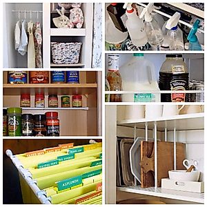 SMAZ LIFE Spring Window Curtain Tension Rod Closet Cupboard Kitchen Hanger Rod 16-27 inch