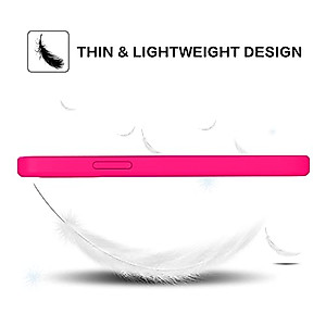 BENTOBEN iPhone 12/12 Pro Case, Soft Silicone Rubber Bumper, Microfiber Lining, Shockproof Protective Cover, 6.1" 2020 - Hot Pink