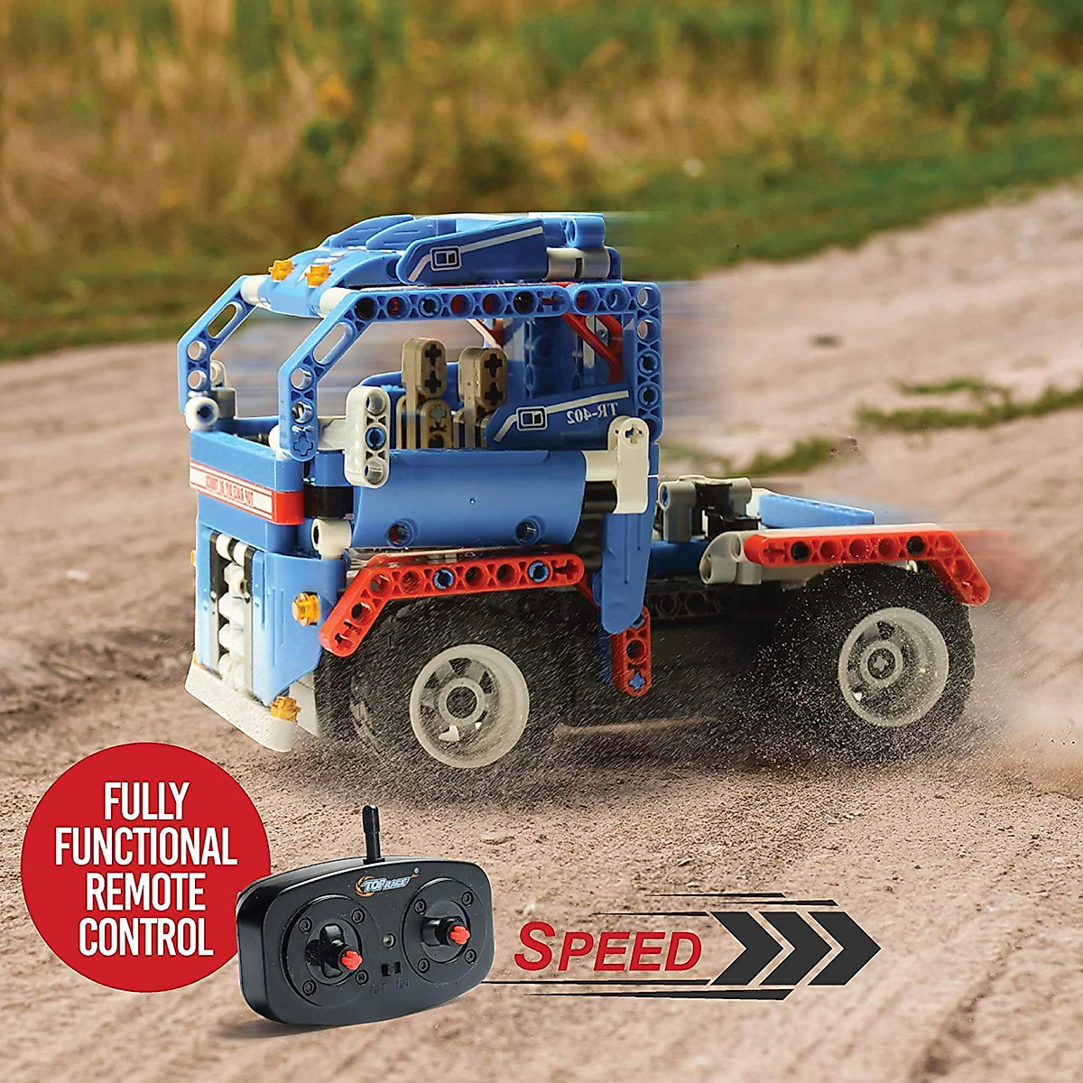 Top Race STEM Projects for Kids - Toys for Boys - Construction Toys for Kids - Ideal Gifts for Boys and Girls - Educational Toy Set - 2 in 1 Vehicle Building Kits - Remote Control Car Model Kits