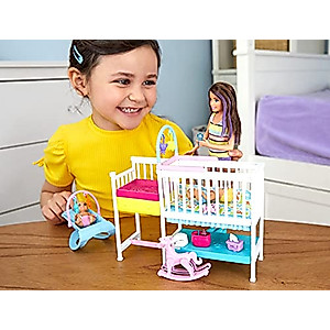 Barbie Mattel Skipper Hora De La Siesta, Regalo para Niñas Y Niños 3 9 Años + Vamos De Viaje, Muñeco Ken Con Accesorios Color/Modelo Surtido